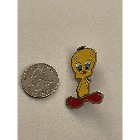 Other | Warner Bros Tweety Bird Red Feet Pin Pinback Pb1 | Poshmark